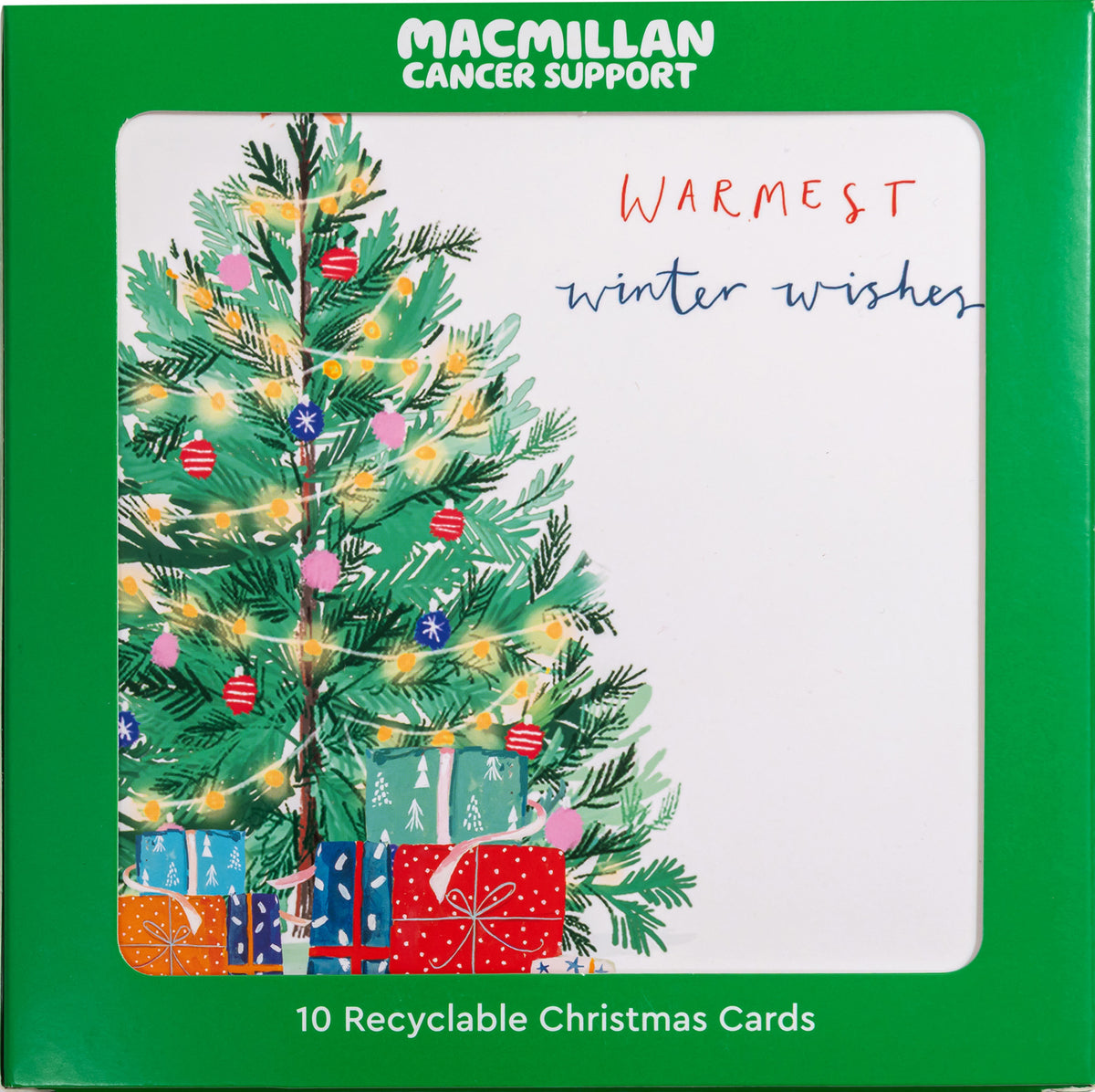 Presents under the Tree Christmas Card - 10 Pack – Macmillan Cancer ...