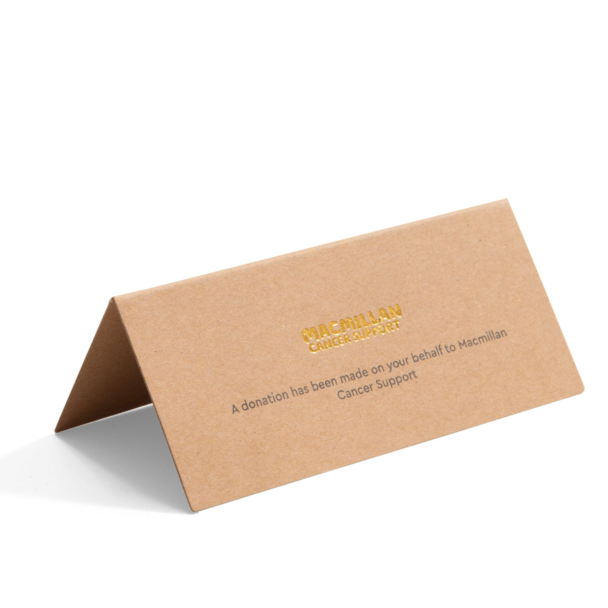 Donation place name cards - kraft (Pack of 10) – Macmillan Cancer ...
