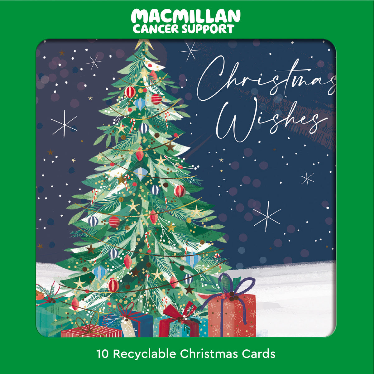 Christmas Wishes Christmas Tree Christmas Card - 10 Pack – Macmillan ...