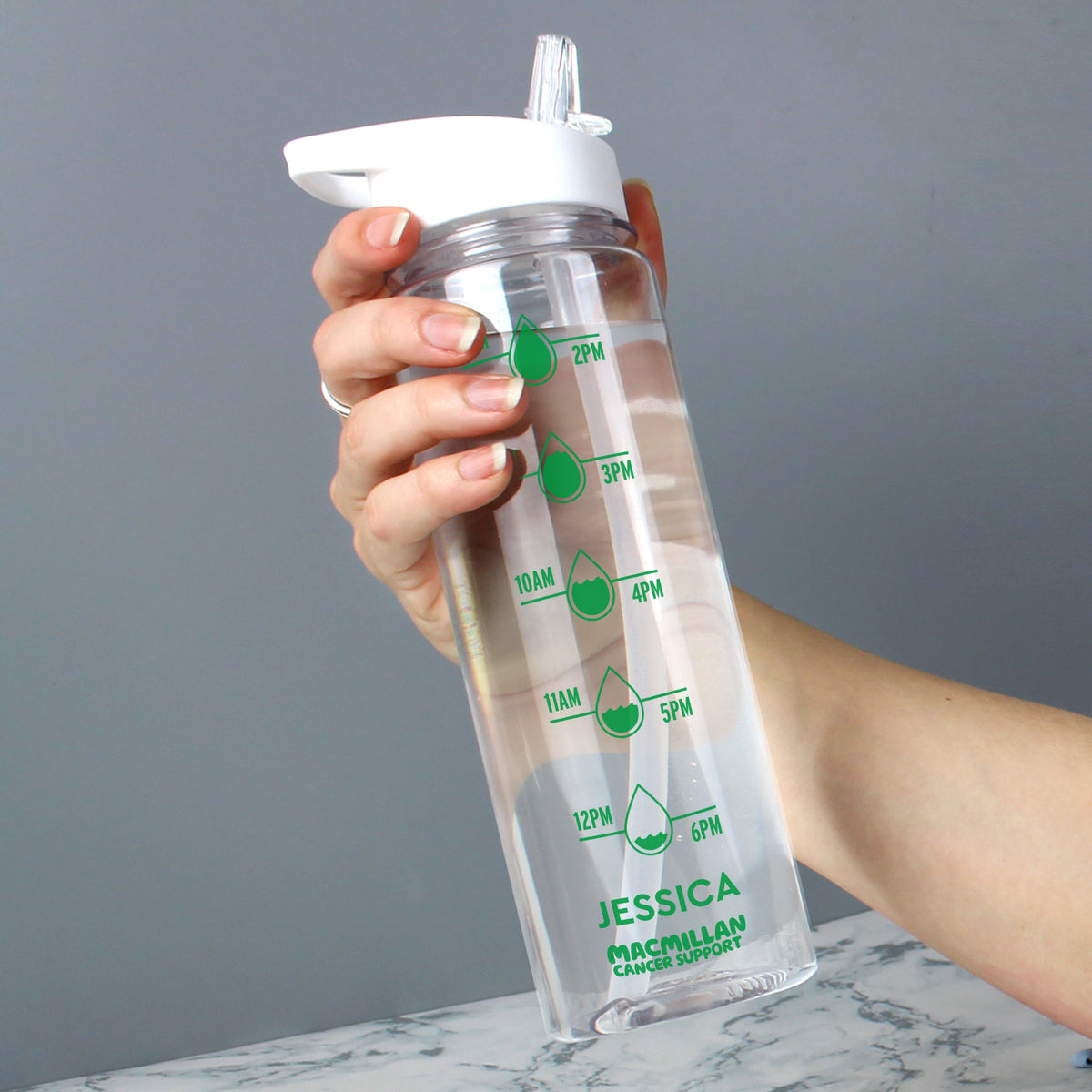 Personalised Macmillan Hydration Tracker Water Bottle – Macmillan ...