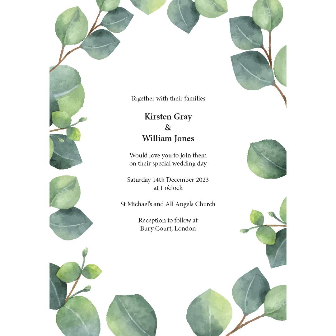Botanical Invitation – Macmillan Cancer Support Shop
