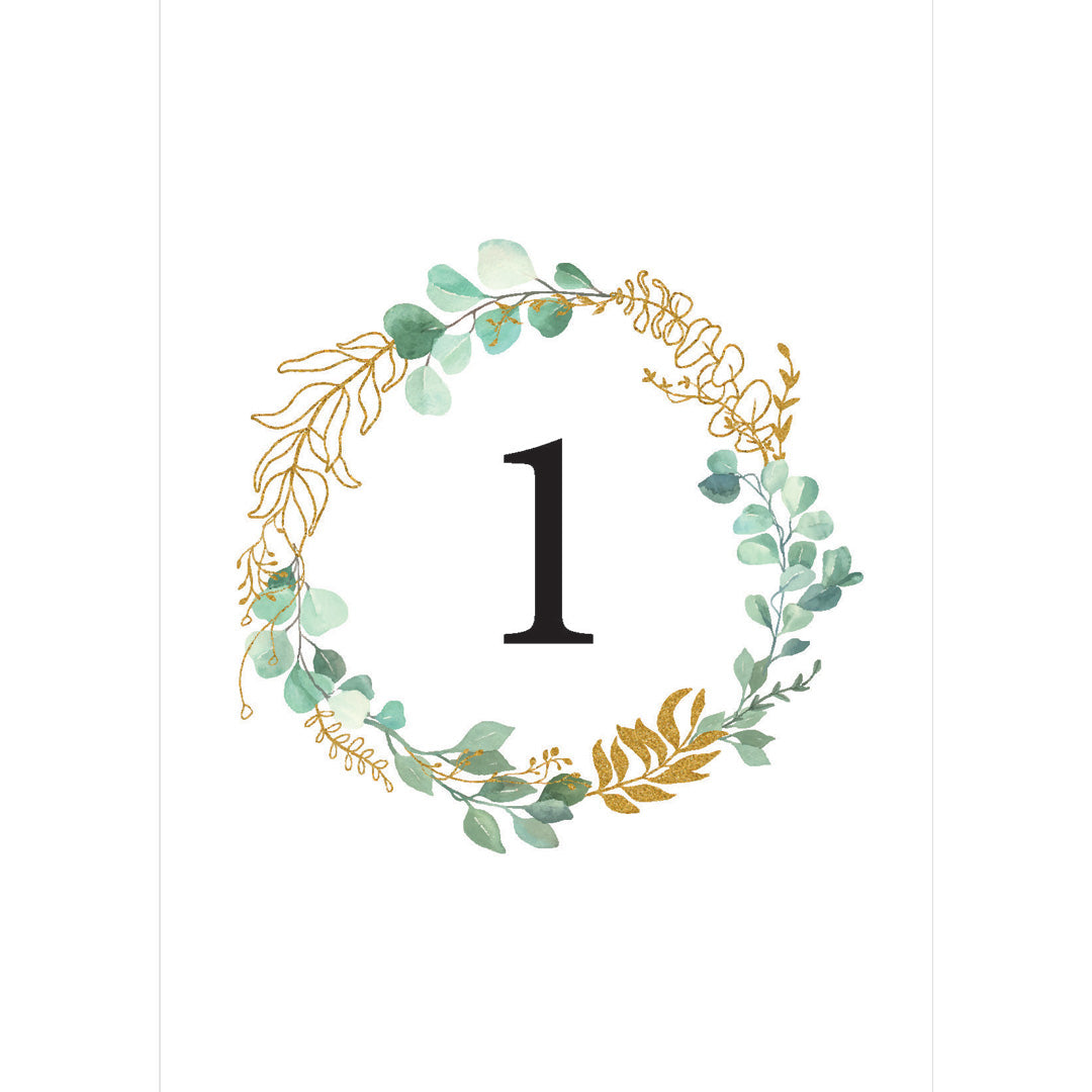 Foliage Table Numbers – Macmillan Cancer Support Shop