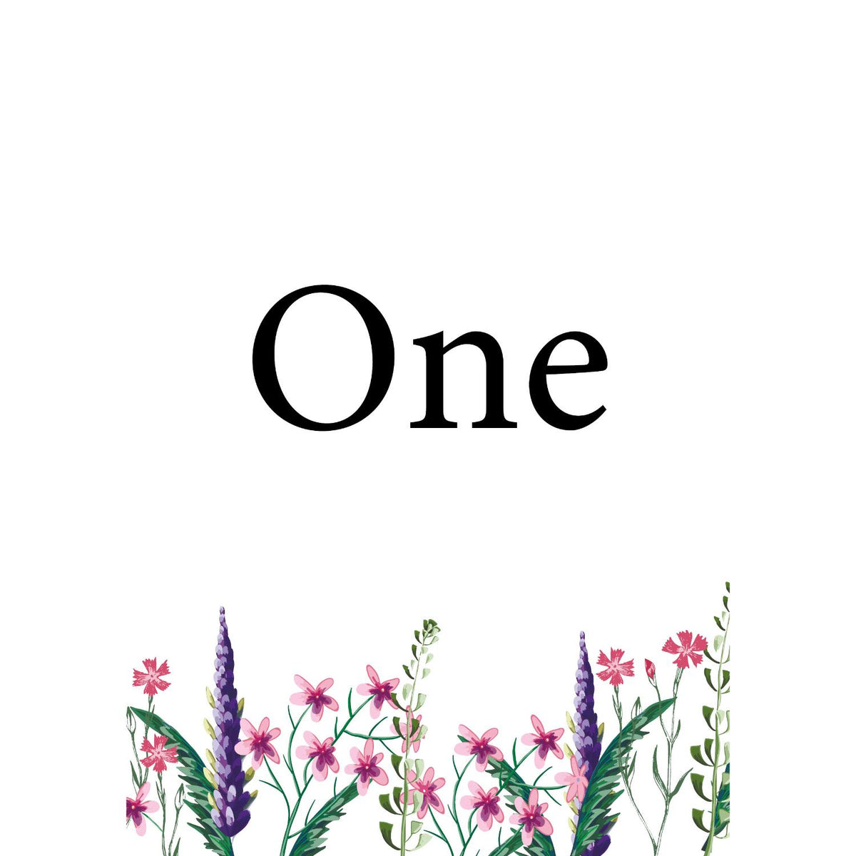 Wildflower Table Numbers/Names – Macmillan Cancer Support Shop