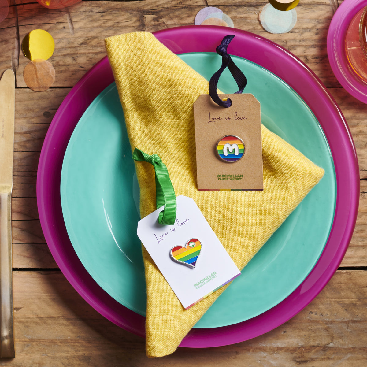 Rainbow Heart Wedding Favour (Pack of 10) – Macmillan Cancer Support Shop